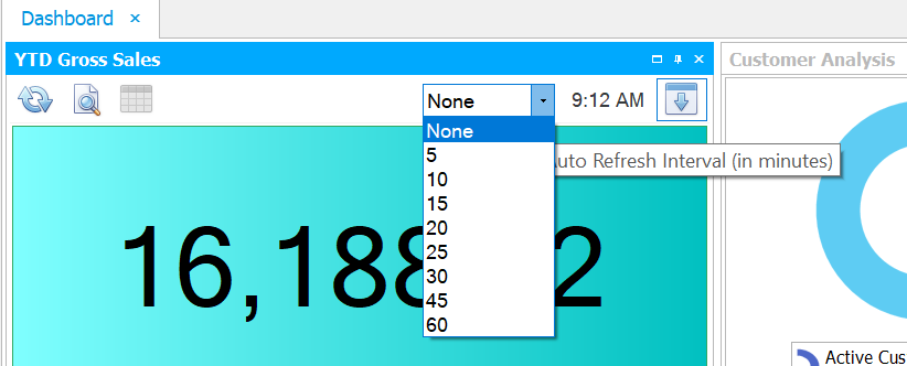 Dashboard Functionality
